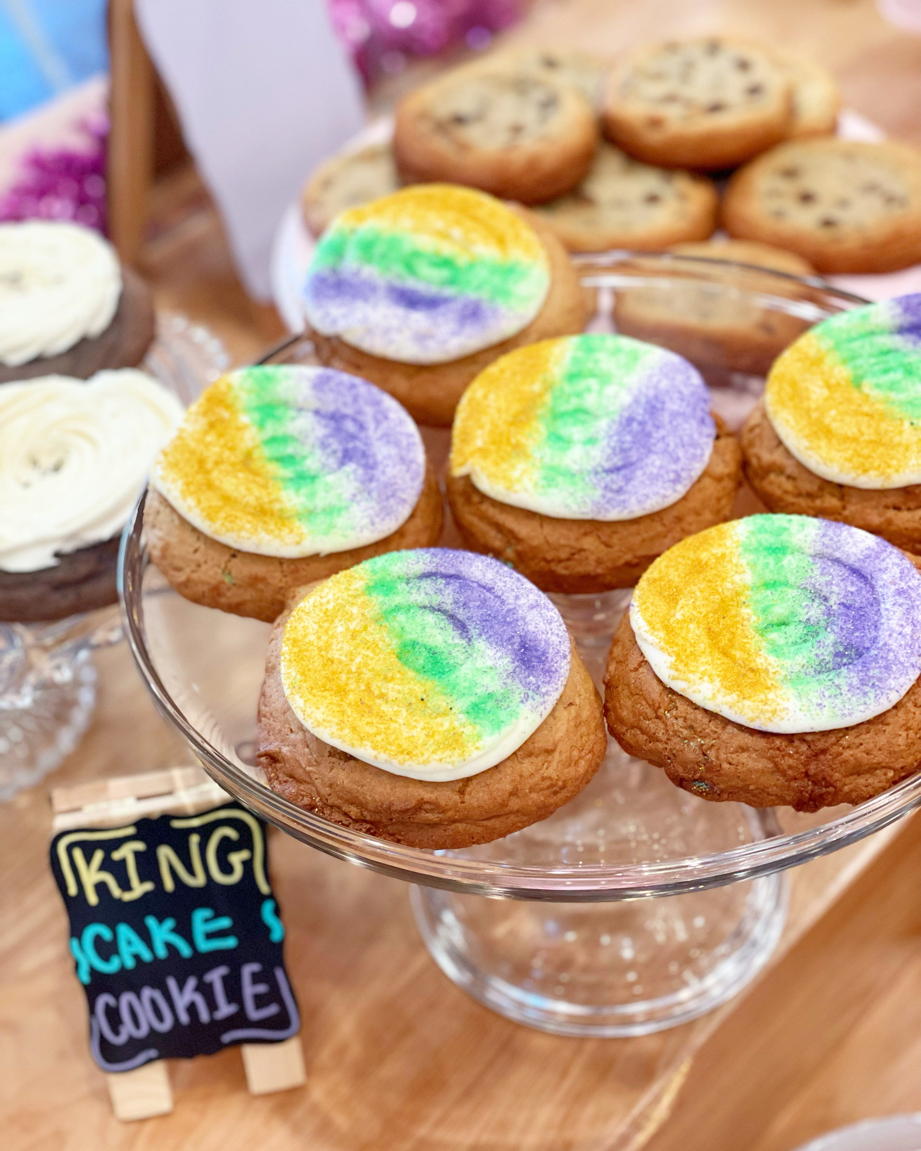 One Dozen King Cake Cookies – ButterCakery
