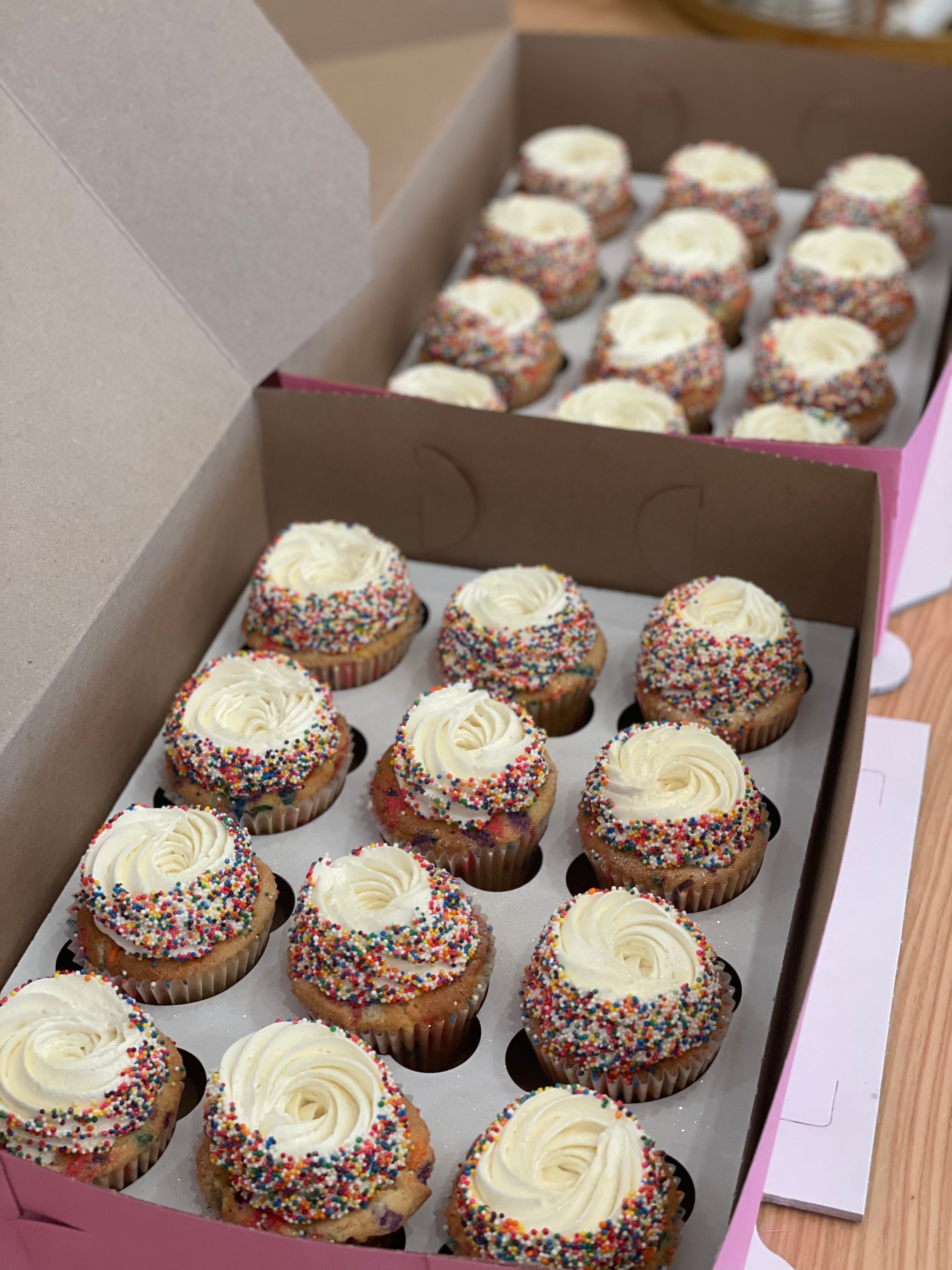 Dozen Cupcakes Happy Birthday Cupcakes (Dozen) – Fate Cakes